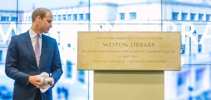 Scholarship named after William as he opens libraries & new school at ...