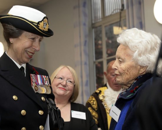 Princess Anne unveils stone for 100 years of women’s Royal Navy service ...