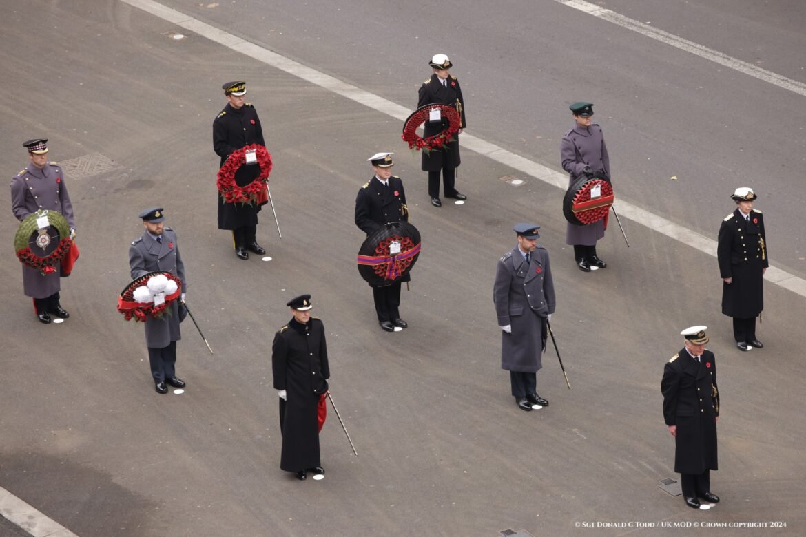 King Charles leads nation in remembrance at the Cenotaph as Camilla ...
