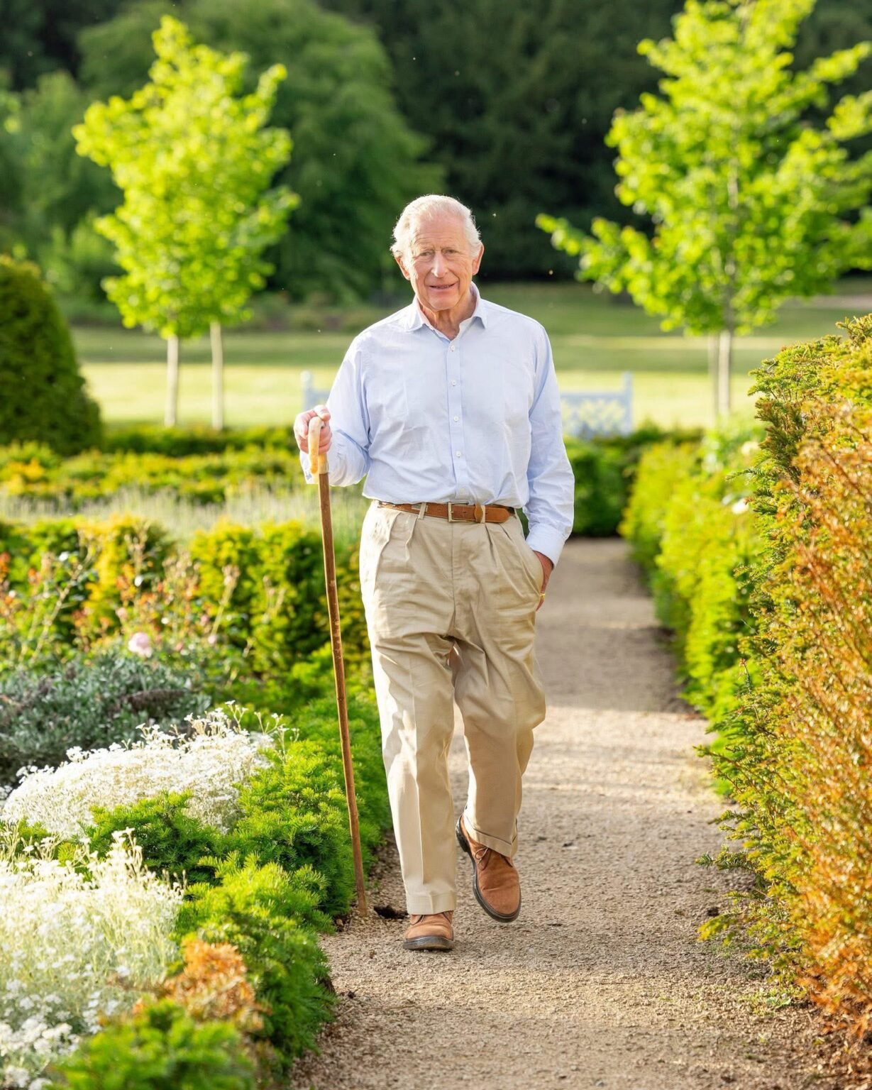 King Charles marks updates to Sandringham gardens with photos • The ...