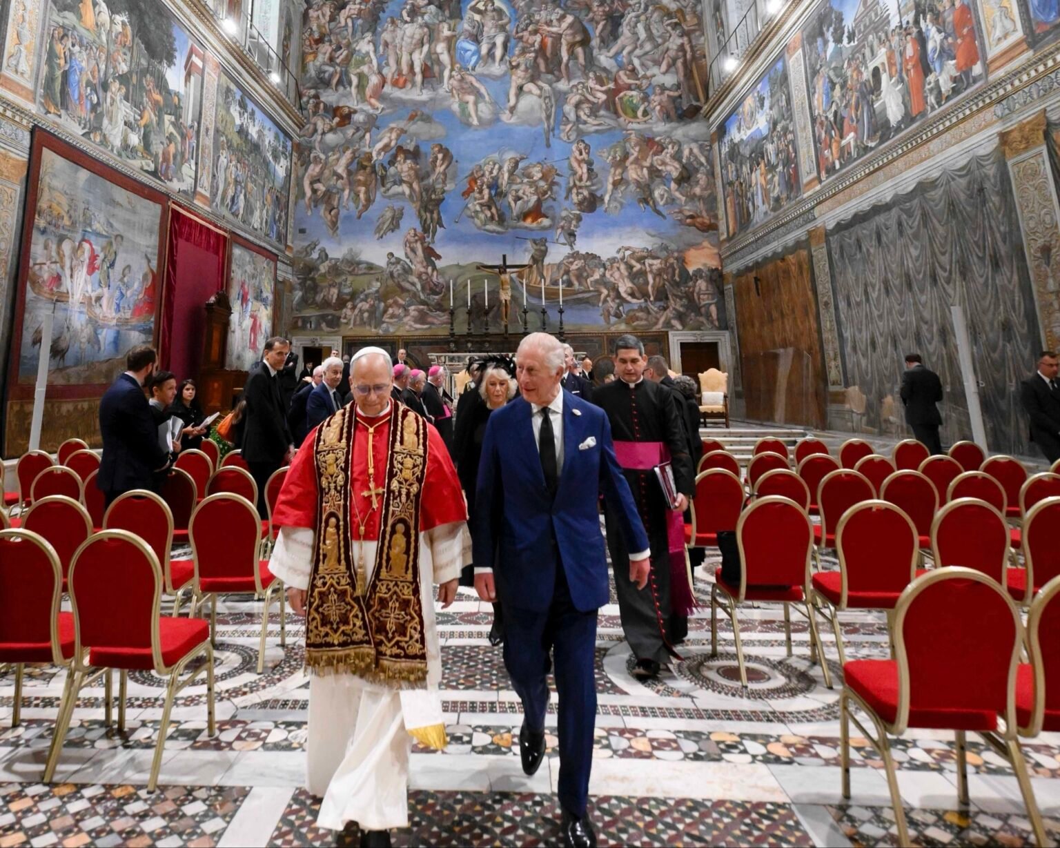 Historic Vatican prayers for Pope Leo and King Charles III • The Crown ...
